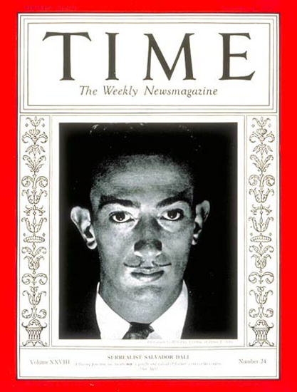 1936-12 Salvador Dali Copyright Time Magazine | Mad Men Art | Vintage ...
