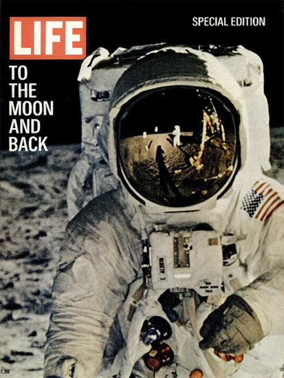 Buzz Aldrin On Moon Walk 11 Aug 1969 Copyright Life Magazine Mad Men