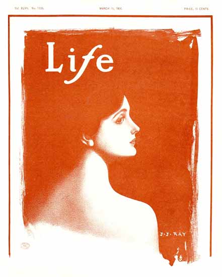 Jj Ray Life Humor Magazine 1906 03 15 Copyright Mad Men Art Vintage