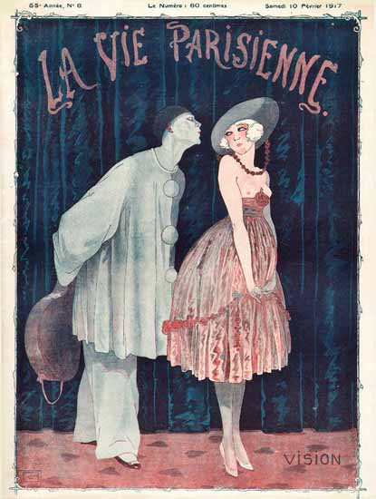 La Vie Parisienne 1917 Vision Georges Leonnec Mad Men Art Vintage