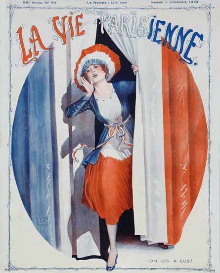 La Vie Parisienne 1918 On Les A Eus Georges Leonnec Mad Men Art