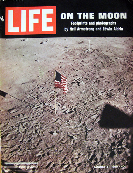 Life Magazine Cover Copyright 1969 On The Moon | Mad Men Art | Vintage ...